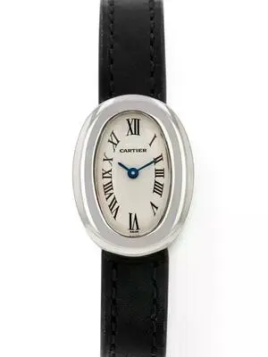 Cartier 1990s Mini Baignoire 25mm Watch - White