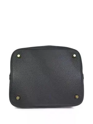 Hermès 2017 22 Picotin Lock Taurillon Clemence Shoulder Bag - Black
