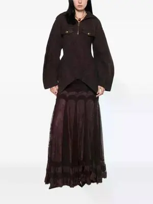 Zimmermann Valiant Panelled Maxi Skirt - Brown