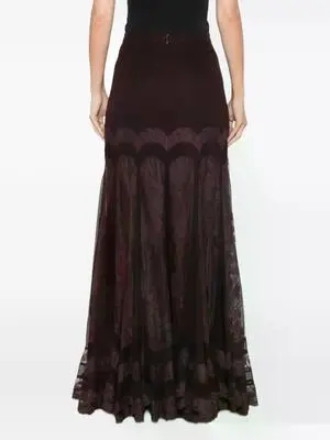 Zimmermann Valiant Panelled Maxi Skirt - Brown
