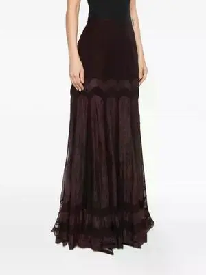 Zimmermann Valiant Panelled Maxi Skirt - Brown