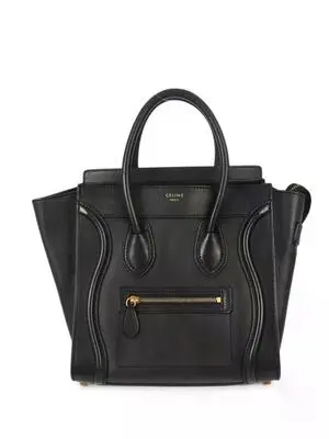 Celine Luggage Micro Leather Tote Bag