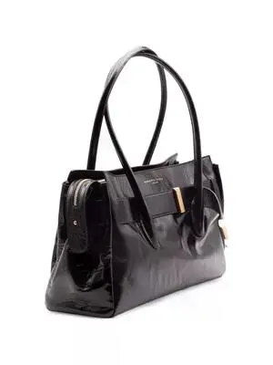 Roberto Festa Emeralda Glossy Leather Shoulder Bag