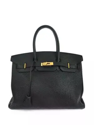 Hermès 2003 35 Birkin Tote Bag - Black