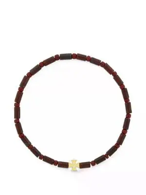 Luis Morais Maltese Cross Jasper Bracelet - Gold