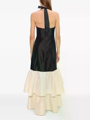 SIMONMILLER Magnolia Tiered Taffeta Maxi Dress