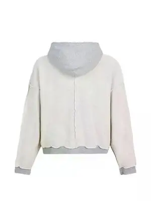 FOUND Distressed-effect Zip-up Hoodie