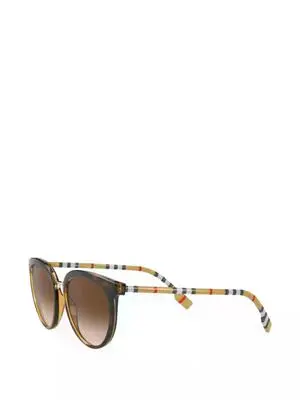 Burberry Tortoiseshell-effect Check-pattern Sunglasses
