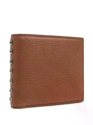 Valentino Garavani Rockstud Leather Wallet - Brown
