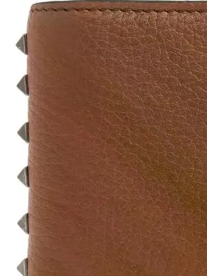 Valentino Garavani Rockstud Leather Wallet - Brown