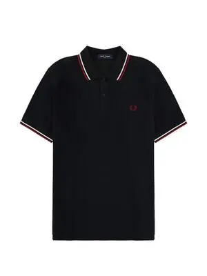 Fred Perry Twin-tipped Polo Shirt - Blue
