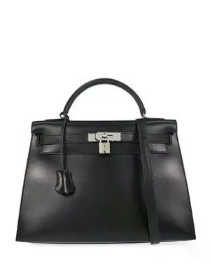 Hermès 1999 32 Kelly Sellier Tote Bag - Black