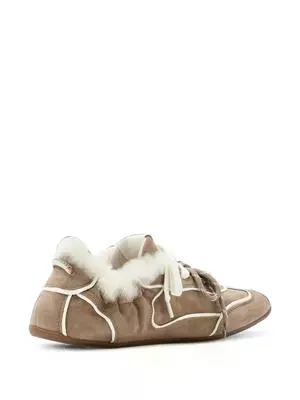 NAKED WOLFE Soul Shearling-trim Sneakers