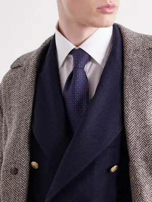 Rubinacci 8cm Printed Silk-twill Tie