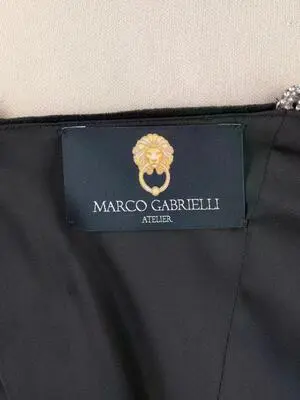 MARCO GABRIELLI ATELIER One-shoulder Crystal-embellished Maxi Dress