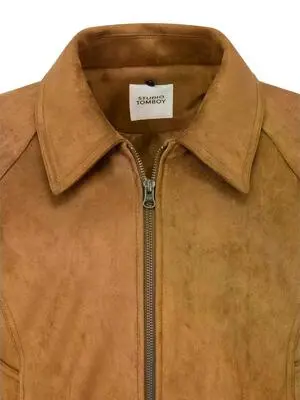 STUDIO TOMBOY Suede-effect Detachable-hood Jacket