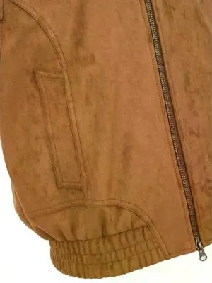 STUDIO TOMBOY Suede-effect Detachable-hood Jacket