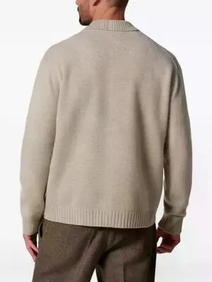 PROFUOMO Button-up Collared Cardigan