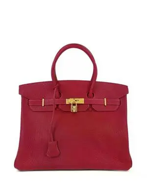 Hermès 35 Birkin Tote Bag - Red