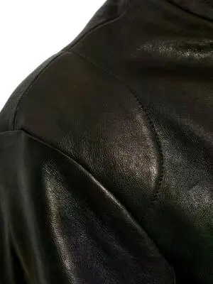 POST ARCHIVE FACTION Rider Stand-collar Leather Jacket