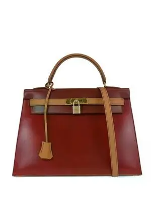 Hermès 1999 32 Kelly Sellier Handbag - Red