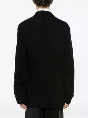 Yohji Yamamoto Button-up Chest-pocket Blazer