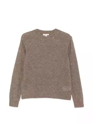 PAPER LACE Sequin-embellished Sweater - Brown
