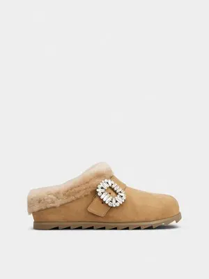 ROGER VIVIER Slidy Viv' Mules In Suede