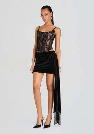 Retrofete Imperia Velvet Skirt