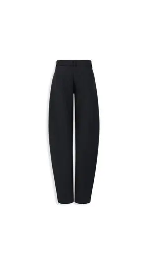 Alaïa Round Wool Denim Pants