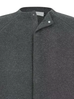 AMOMENTO Rounded-sleeve Cardigan - Grey