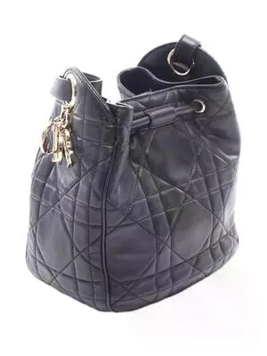 Dior 2000-2026 Small Lambskin Cannage D Motion Bag Bucket Bag