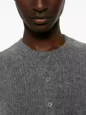 DÔEN Danae Raglan-sleeve Cardigan - Grey