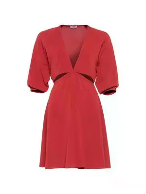 ERES Esmée Cut-out A-line Mini Dress - Red