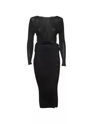 SELF-PORTRAIT 2020 Cut-out Midi Dress - Black