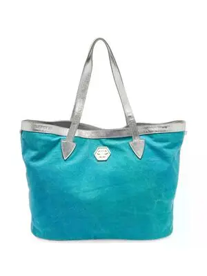 Philipp Plein Skull-patch Crystal-embellished Tote Bag