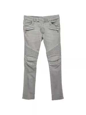 Balmain Distressed Skinny Jeans - Grey