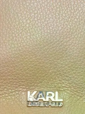 Karl Lagerfeld Grained-leather Zip-around Mini Crossbody Bag