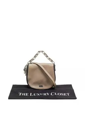 Karl Lagerfeld Grained-leather Zip-around Mini Crossbody Bag