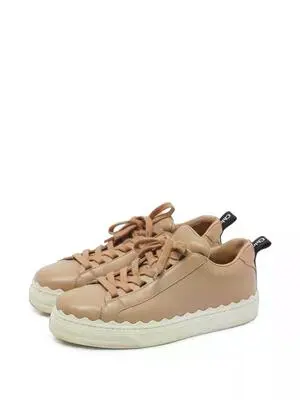 Chloé Lauren Leather Low-top Sneakers - Neutrals