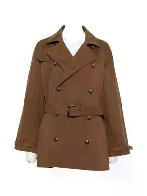 DÔEN Wolfe Double-breasted Trench Coat - Brown