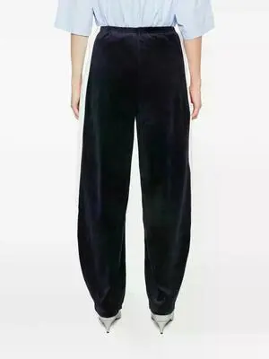 Tory Burch Colorblock Velour Track Pants