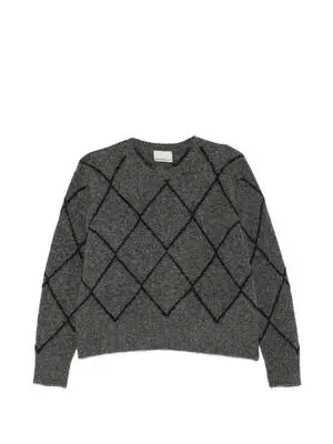 PENNYBLACK Argyle Sequin-embellished Sweater