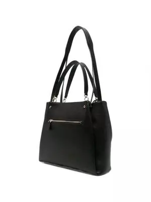 Guess Logo-plaque Pebbled Tote Bag