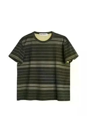 Our Legacy Classic T-shirt Ziggy Stripe Ease Jersey - Black