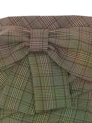 ANIYE BY Cleo Bow-detail Checked Dress