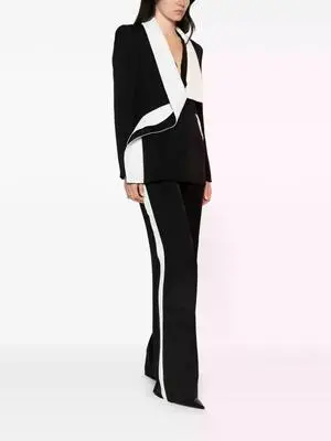 BABYLONE PARIS Side-stripe Wide-leg Trousers