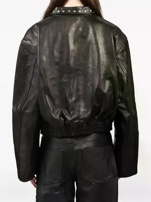 EARTHLING COLLECTIVE Davidson Studded Leather Jacket
