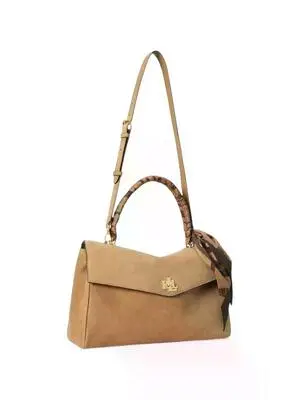 Ralph Lauren Small Farrah Suede Tote Bag
