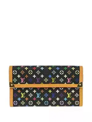 LOUIS VUITTON X Takashi Murakami Porte Tresor International Monogram Wallet - Black